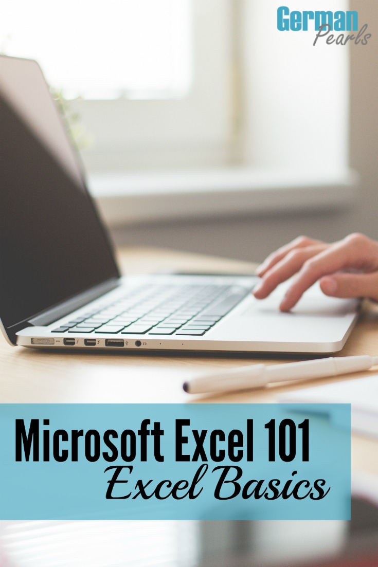 Excel 101: An Introduction to Excel - German Pearls