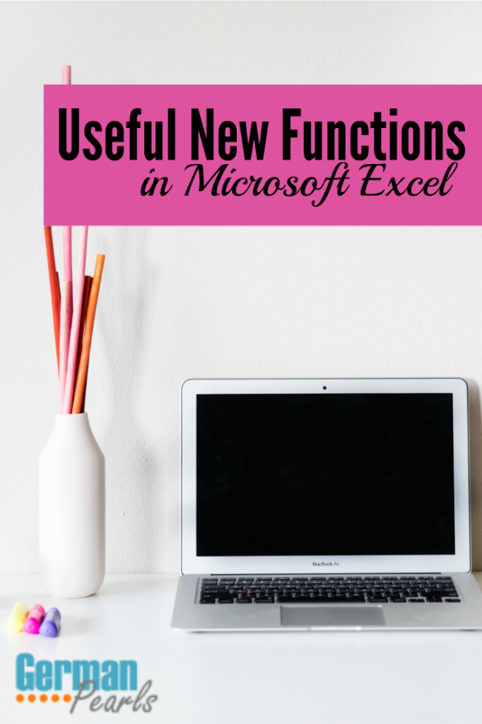 Useful New Functions in Recent Microsoft Excel Updates - German Pearls