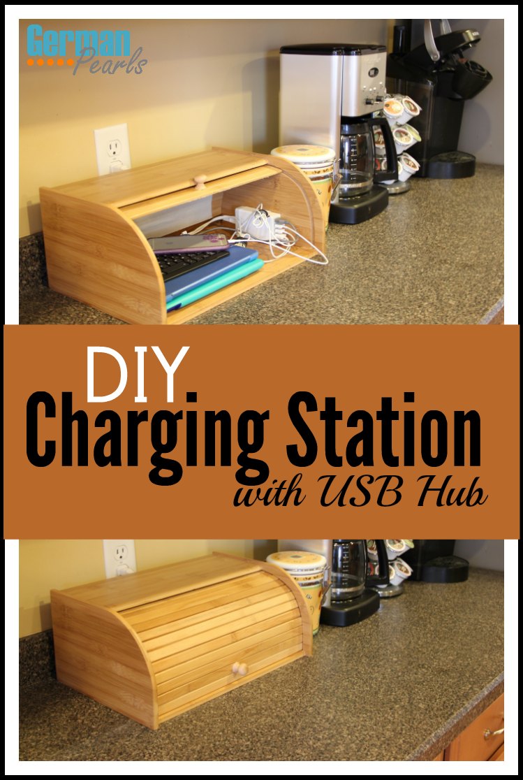 DIY Charging Station Organizer (with USB Hub) - German Pearls