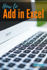 How to Add in Excel - German Pearls