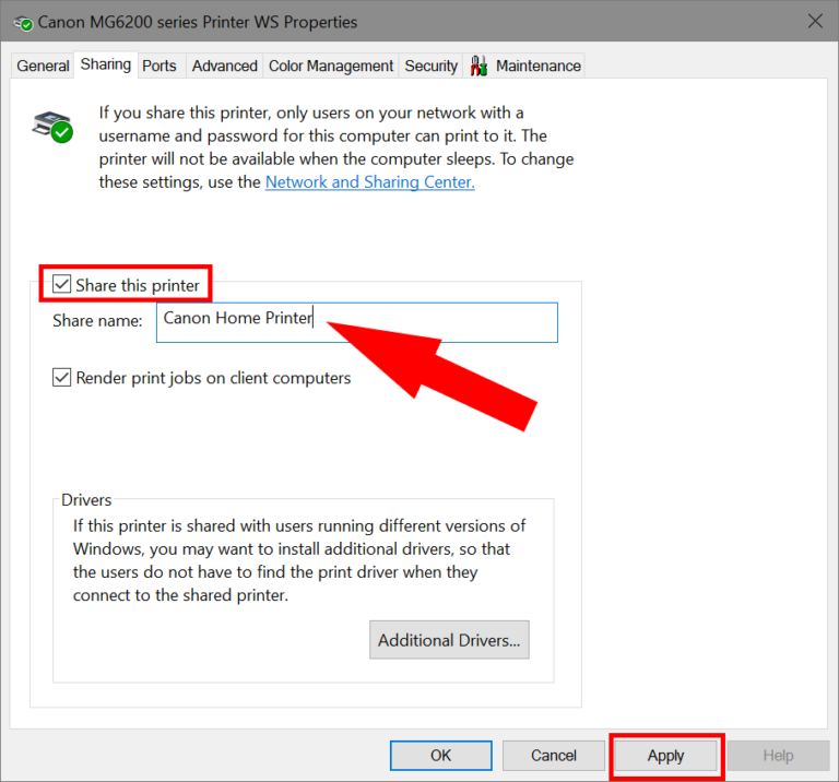 How to Share a Printer in Windows 10 to Create a Network Printer ...