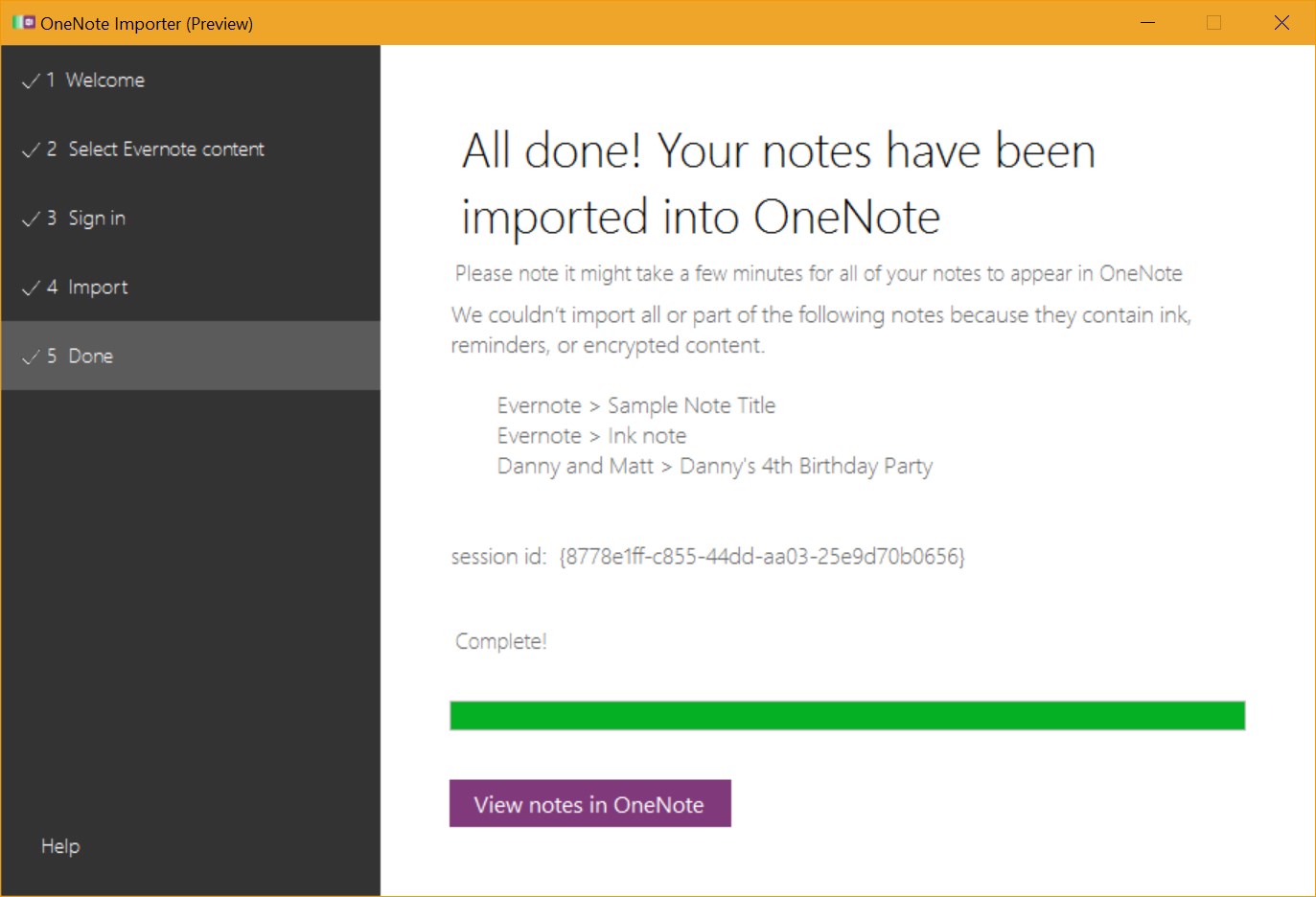 Import Evernote to OneNote in Windows or Mac - German Pearls